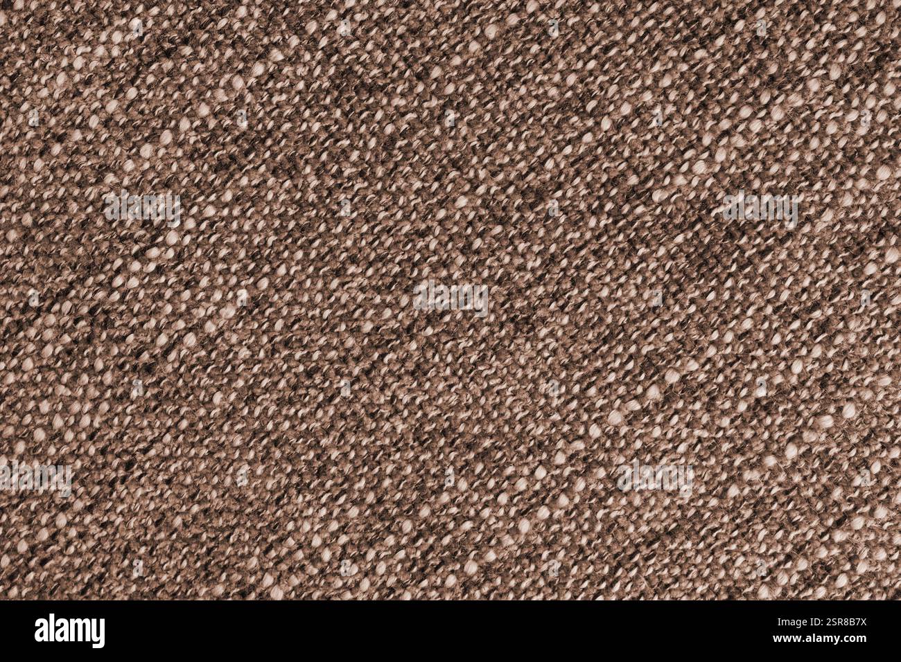 Brown Jacquard fabric with large loose diagonal woven, coarse weave ...