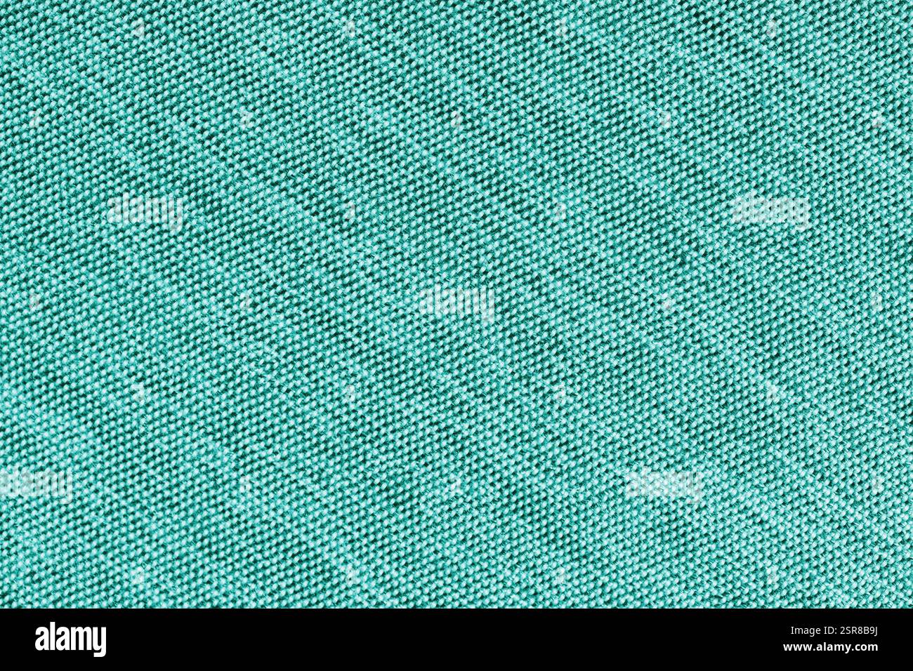 Closeup, macro of turquoise fabric texture background. Satin diagonal ...