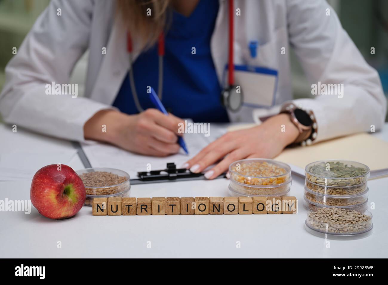 A Nutritionist Evaluating Various Food Choices, Treatments, and Dietary ...