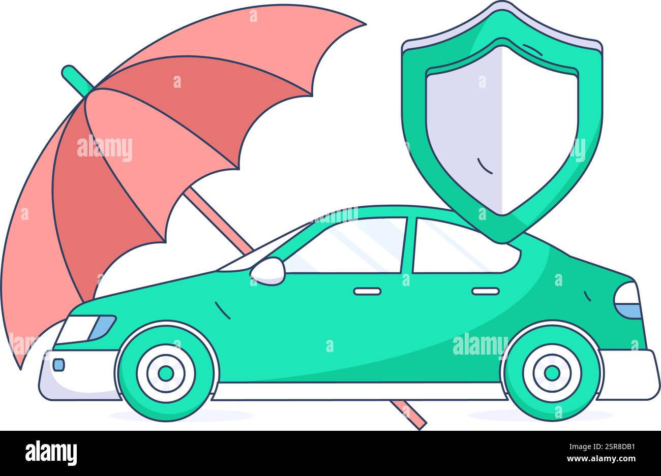 Buy insurance for car flat character vector concept operation ...