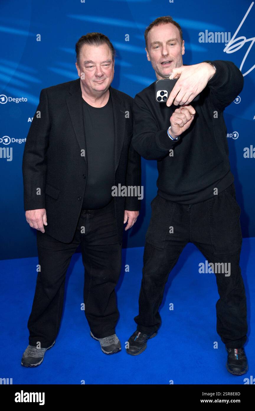 Peter Kurth und Mark Waschke bei der ARD Blue Hour 2025 im Rahmen der Berlinale 2025 im Hotel ...
