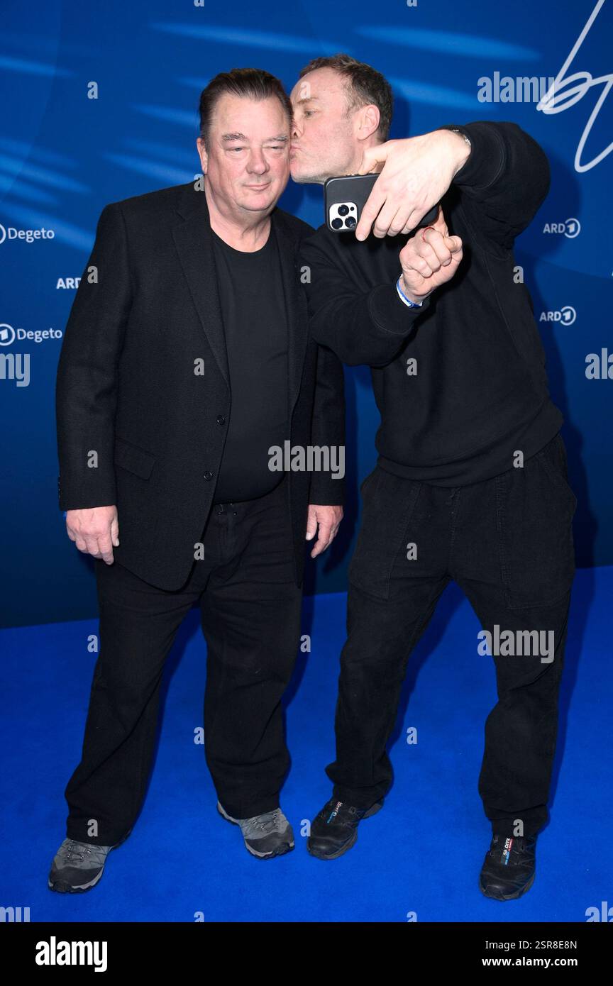 Peter Kurth und Mark Waschke bei der ARD Blue Hour 2025 im Rahmen der Berlinale 2025 im Hotel ...