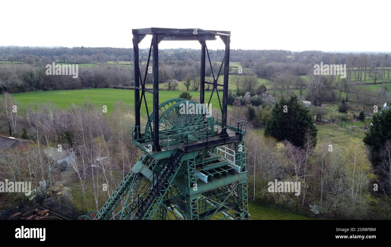 Bersham Colliery North Wales coal mine and pit head Stock Photo - Alamy