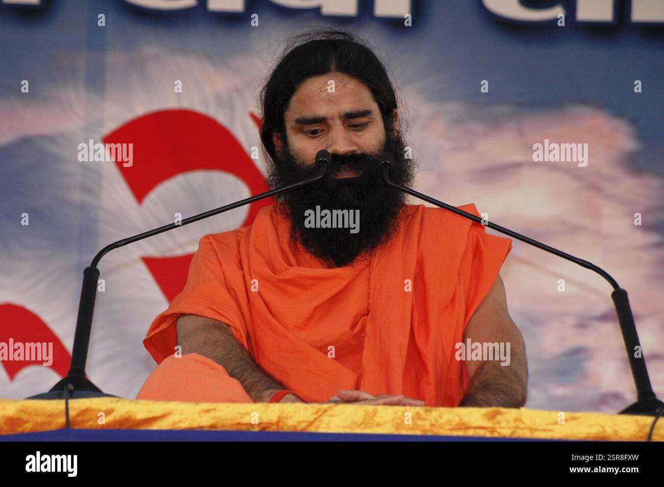 Baba ramdev in yoga camp, bandra kurla complex, Mumbai, Maharashtra ...