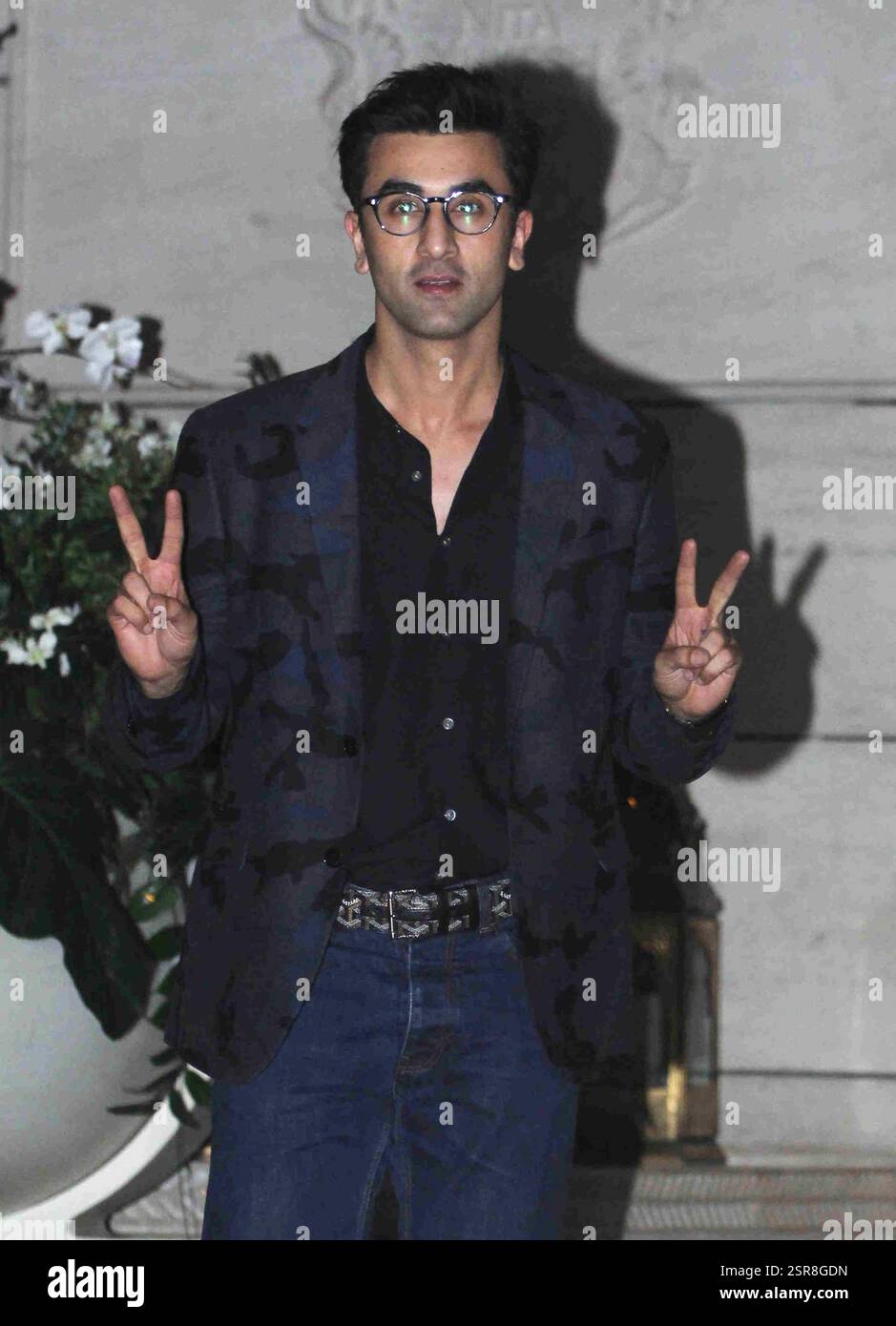 Bollywood actor Ranbir Kapoor arrives industrialist Mukesh Ambani ...