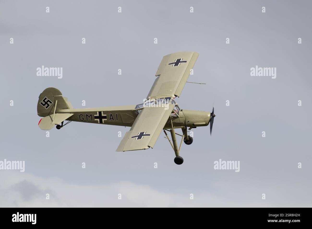 Fieseler Fi-156 Storch aircraft in German air force or Luftwaffe ...