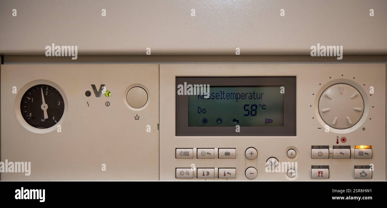 Control panel, control panel, pressure gauge, water pressure ...