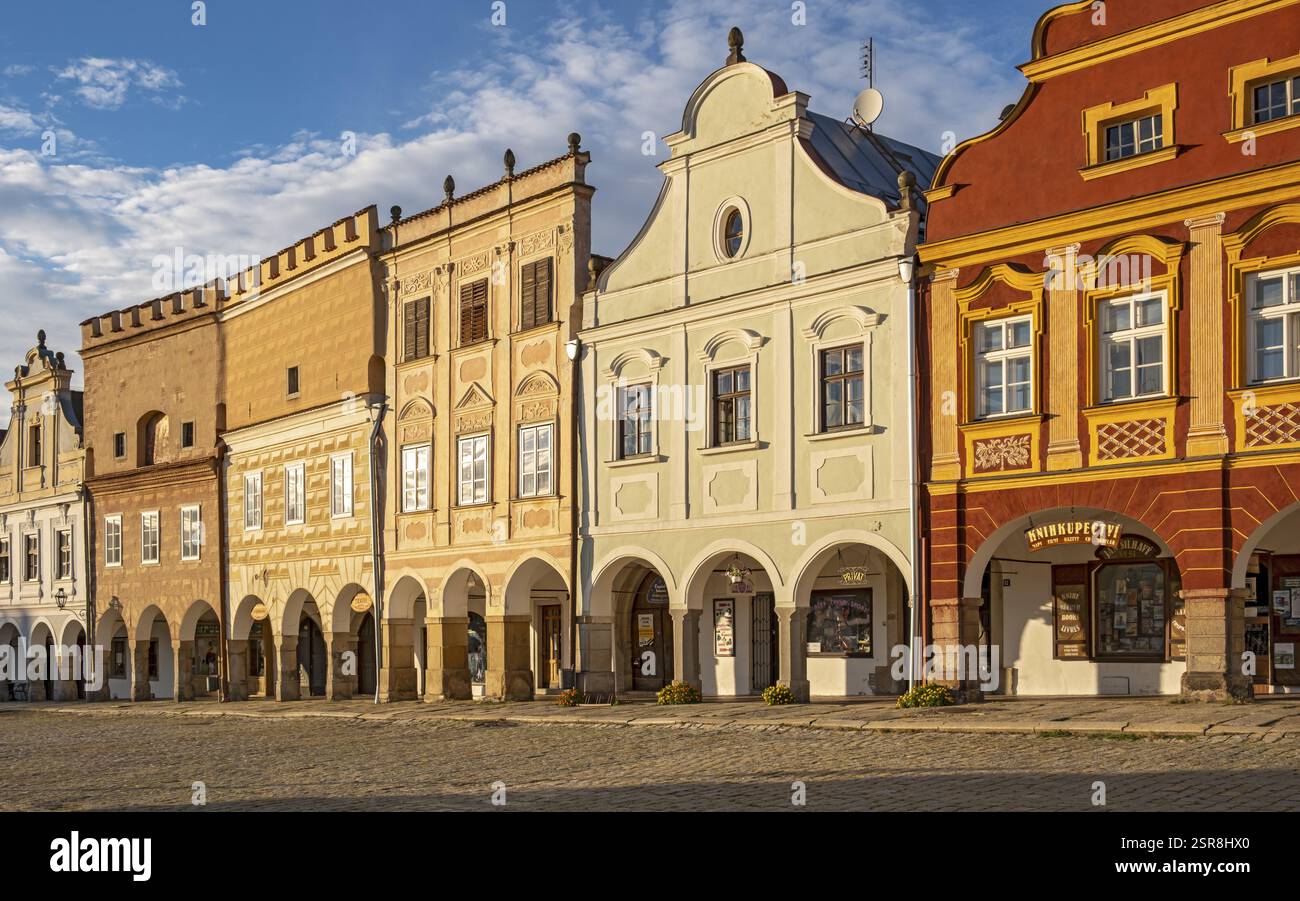 Renaissance-built and Baroque-remodelled houses with high gables and ...