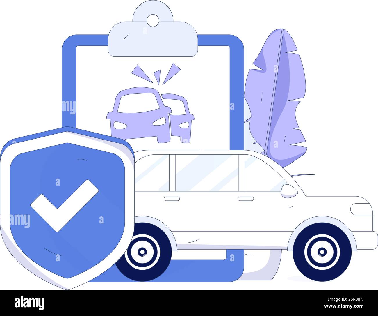 Buy insurance for car flat character vector concept operation ...