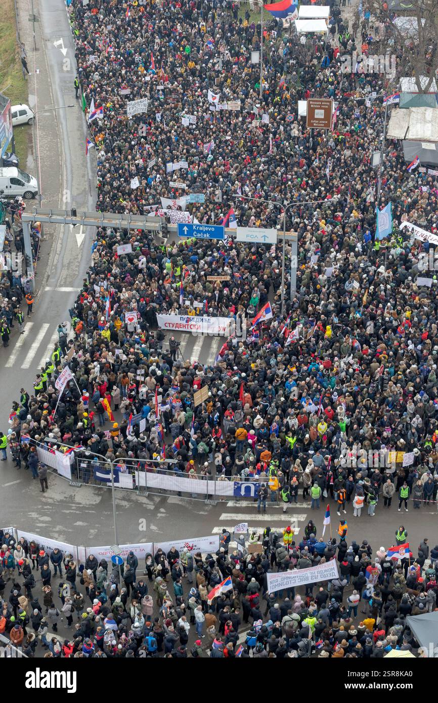 People attend a protest triggered after a concrete canopy on a railway ...
