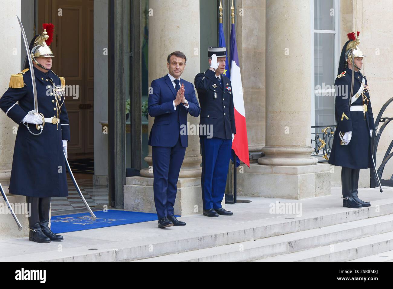 Paris, France. 10th Feb, 2025. President Macron receives James David ...