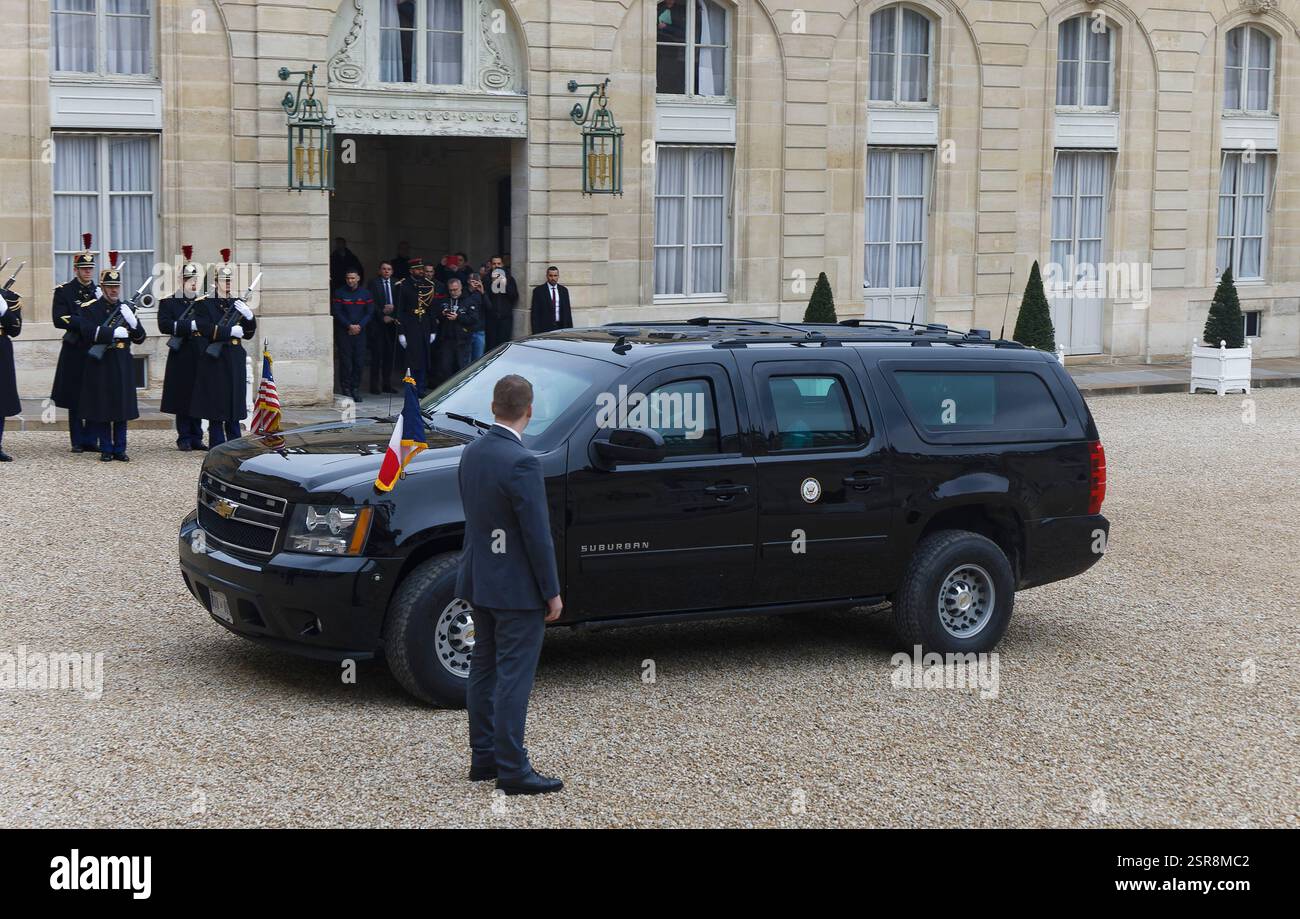 Paris, France. 10th Feb, 2025. President Macron receives James David ...