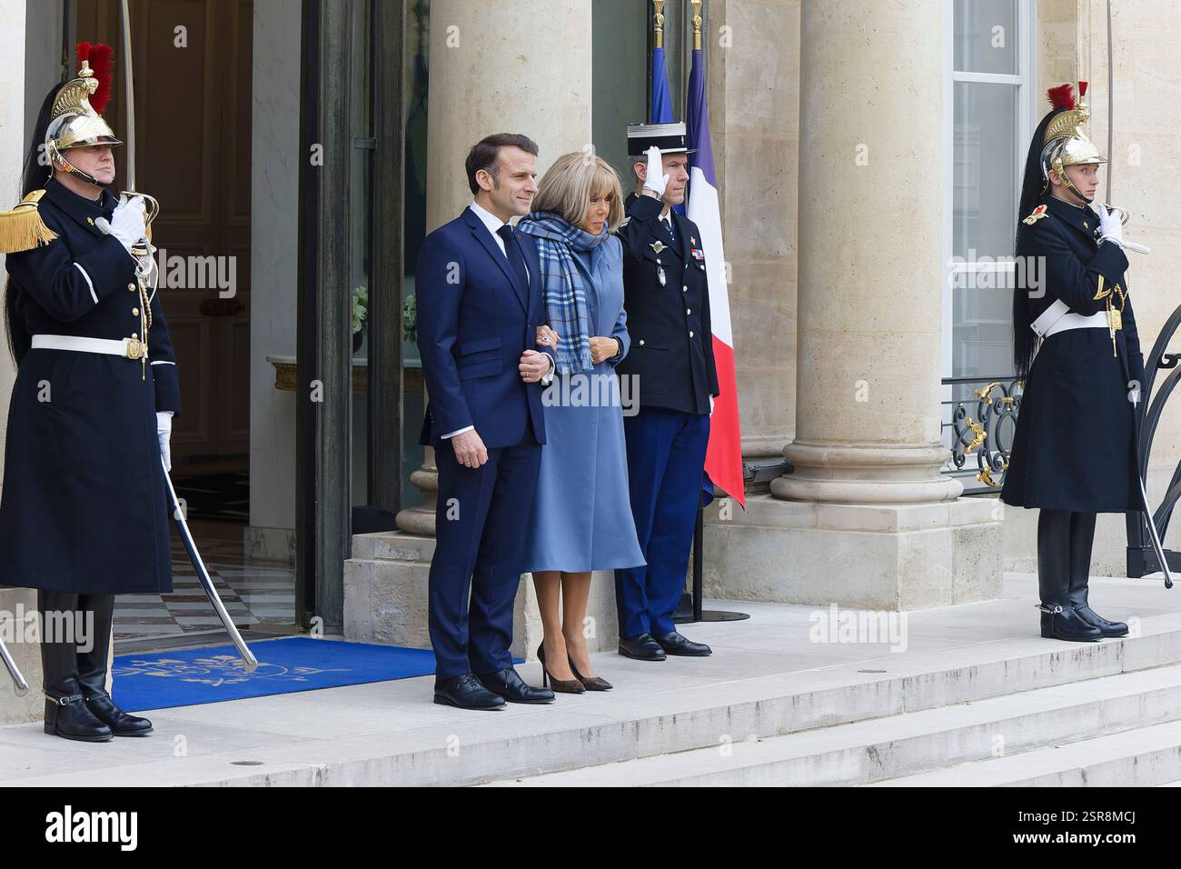 Paris, France. 10th Feb, 2025. President Macron receives James David ...