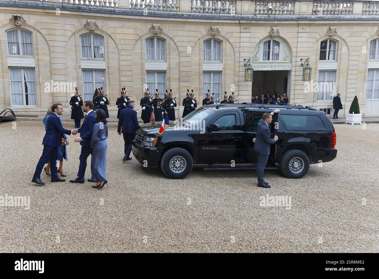 Paris, France. 10th Feb, 2025. President Macron receives James David ...