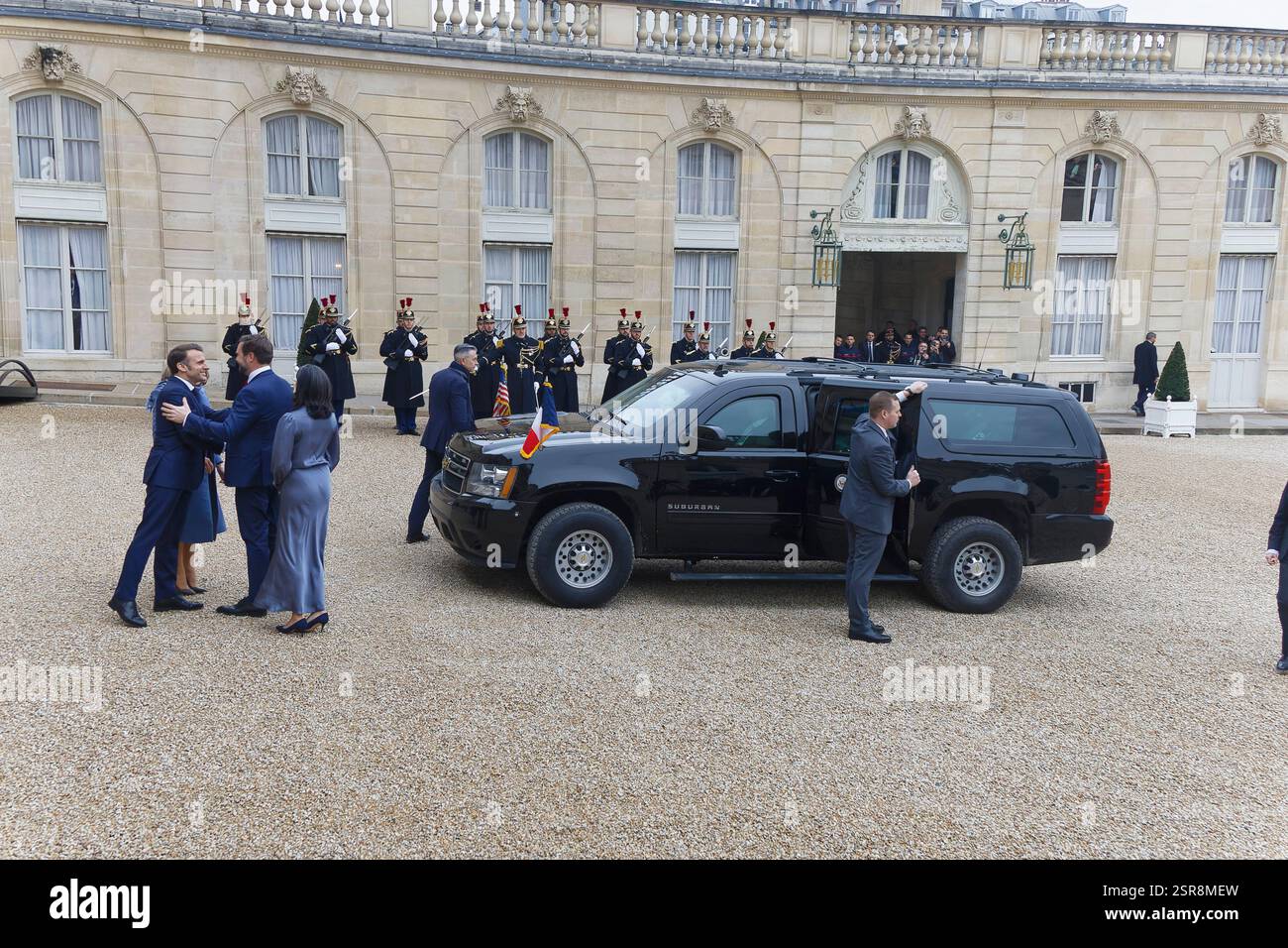 Paris, France. 10th Feb, 2025. President Macron receives James David ...