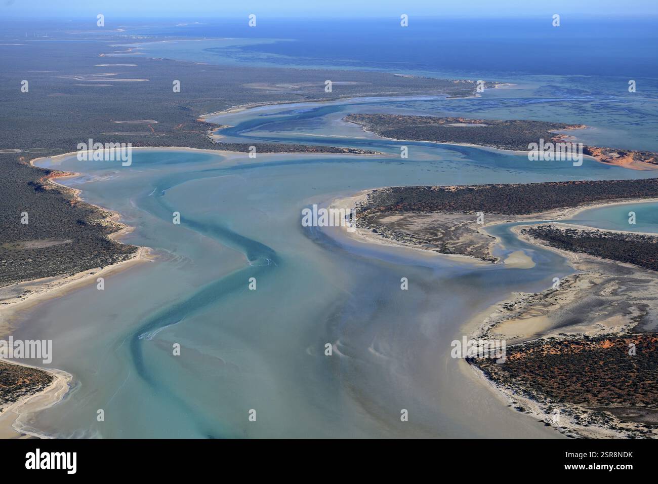 Francois Peron National Park, aerial view, near Denham, Shire of Shark ...