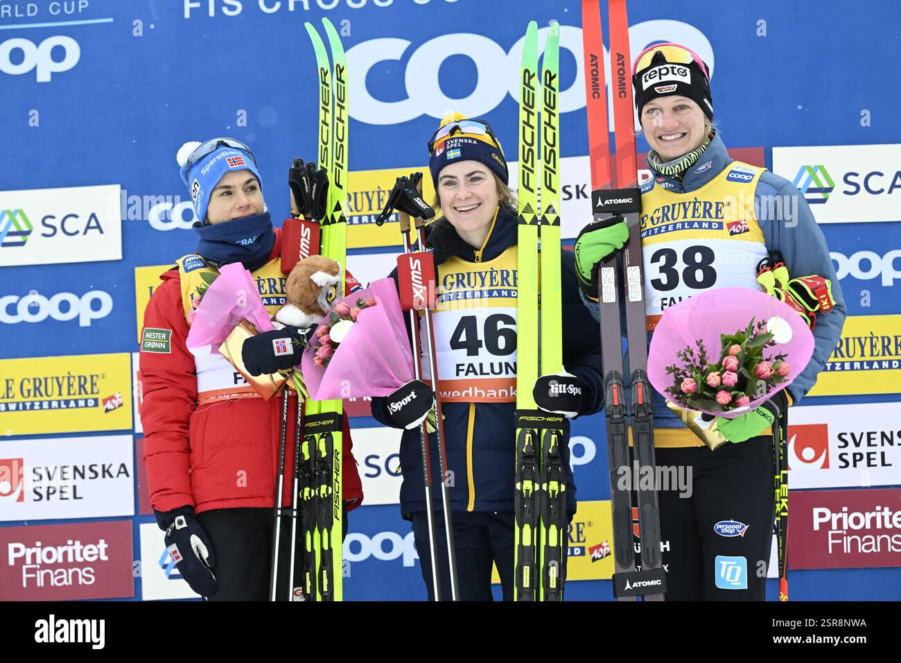 Falun, Sweden. 15th Feb, 2025. FALUN, SWEDEN 20250215Winnern Ebba ...