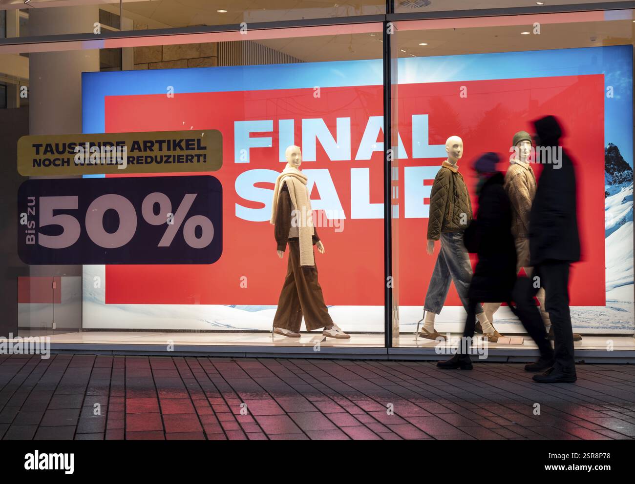 Final Sale, Clothing department stores' on Schadowstrasse, large poster ...