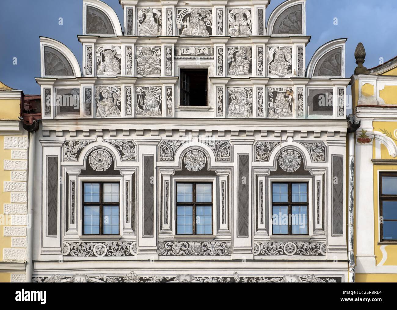 Renaissance DUm U Michala House with sgraffiti of commanders from the ...