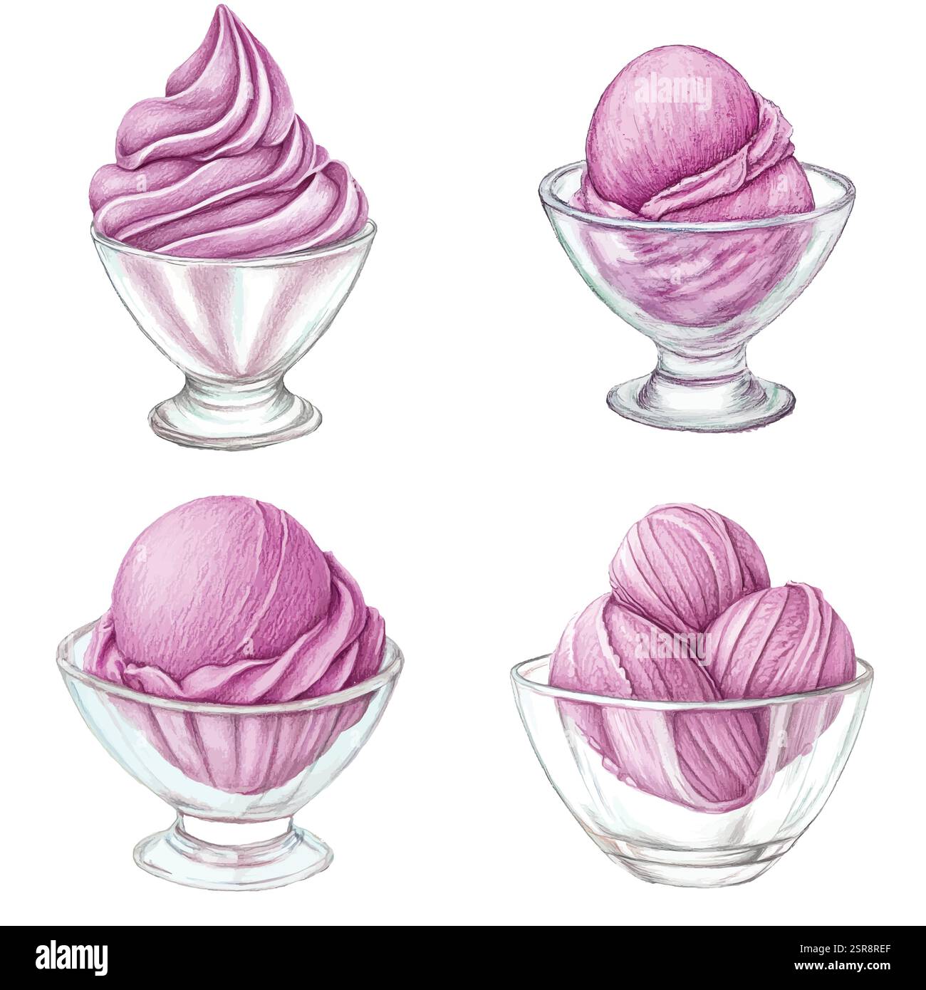 Sweets bowl hand Stock Vector Images - Alamy