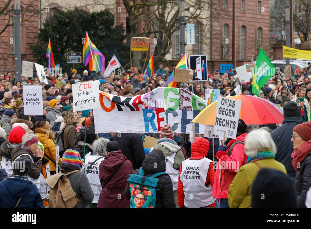 Kundgebung gegen Rechts 15.02.2025 Kundgebung und Demonstration der CSD Bewegung mit AUFRUF ...