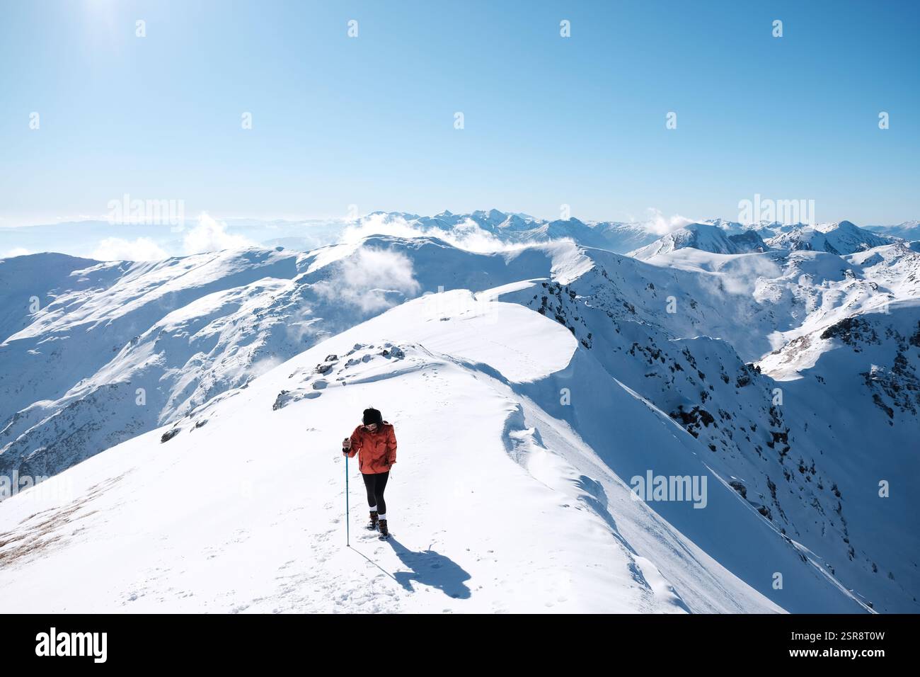 snowy mountains in Albania. amazing landscape Stock Photo - Alamy