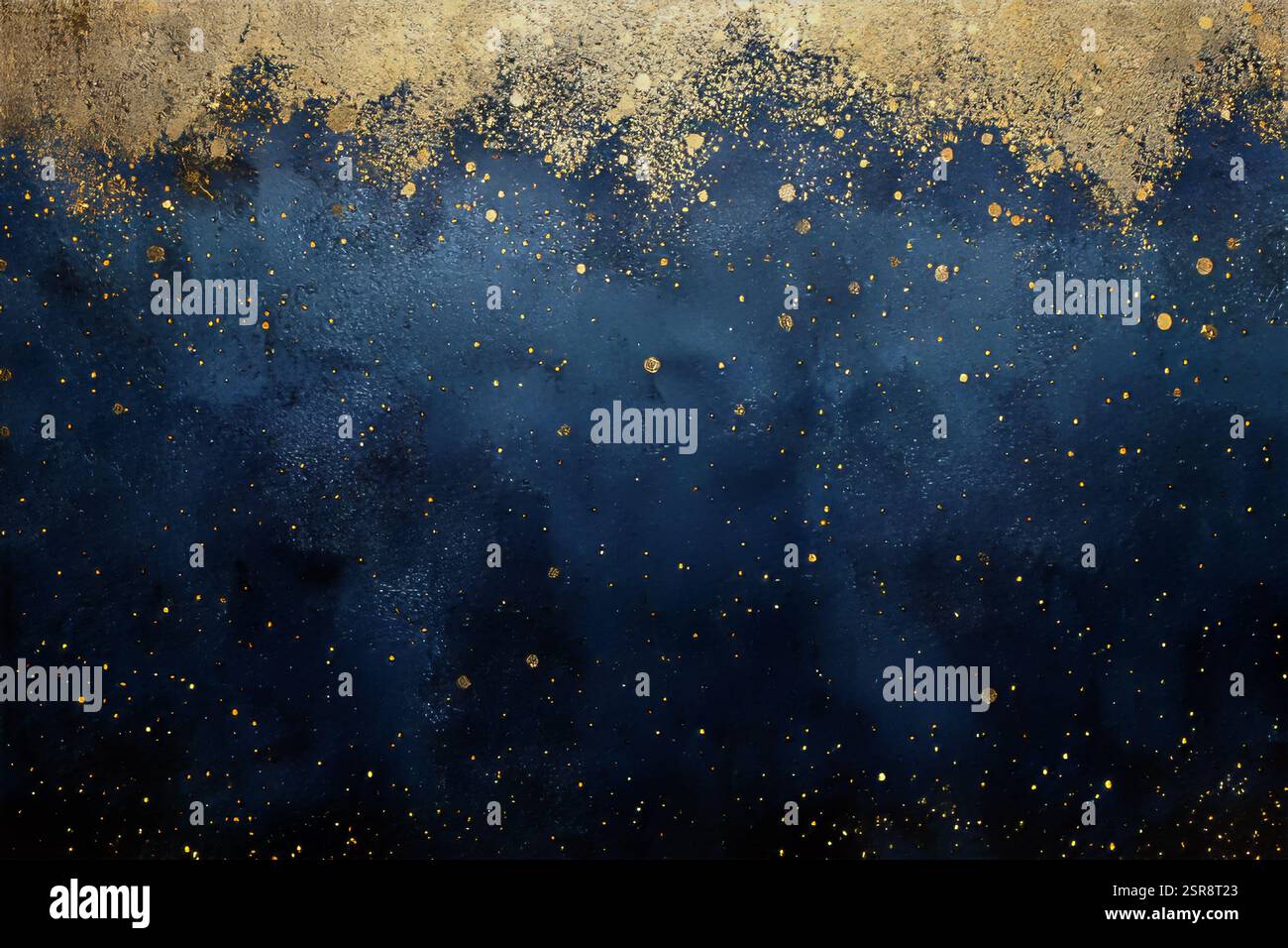 A mesmerizing display of deep blue tones sprinkled with shimmering ...