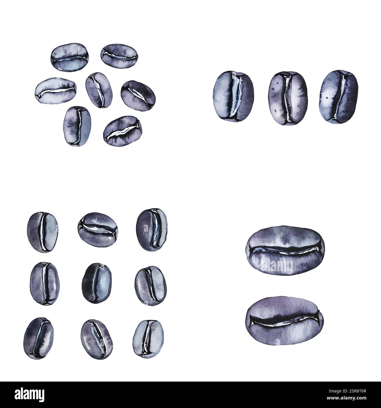 Coffee beans hand drawn Stock Vector Images - Alamy