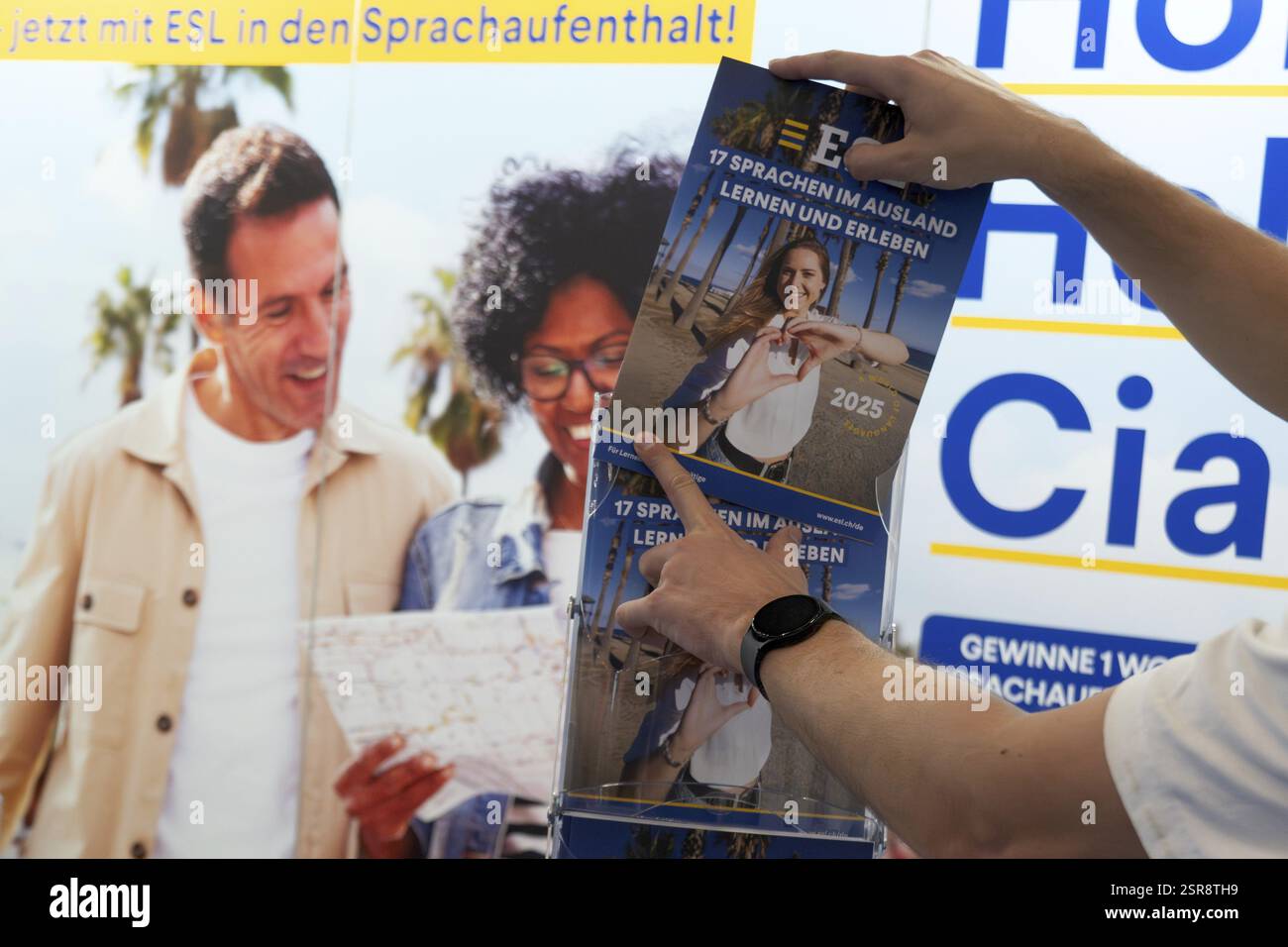 Symbol photo brochure language stay Stock Photo - Alamy