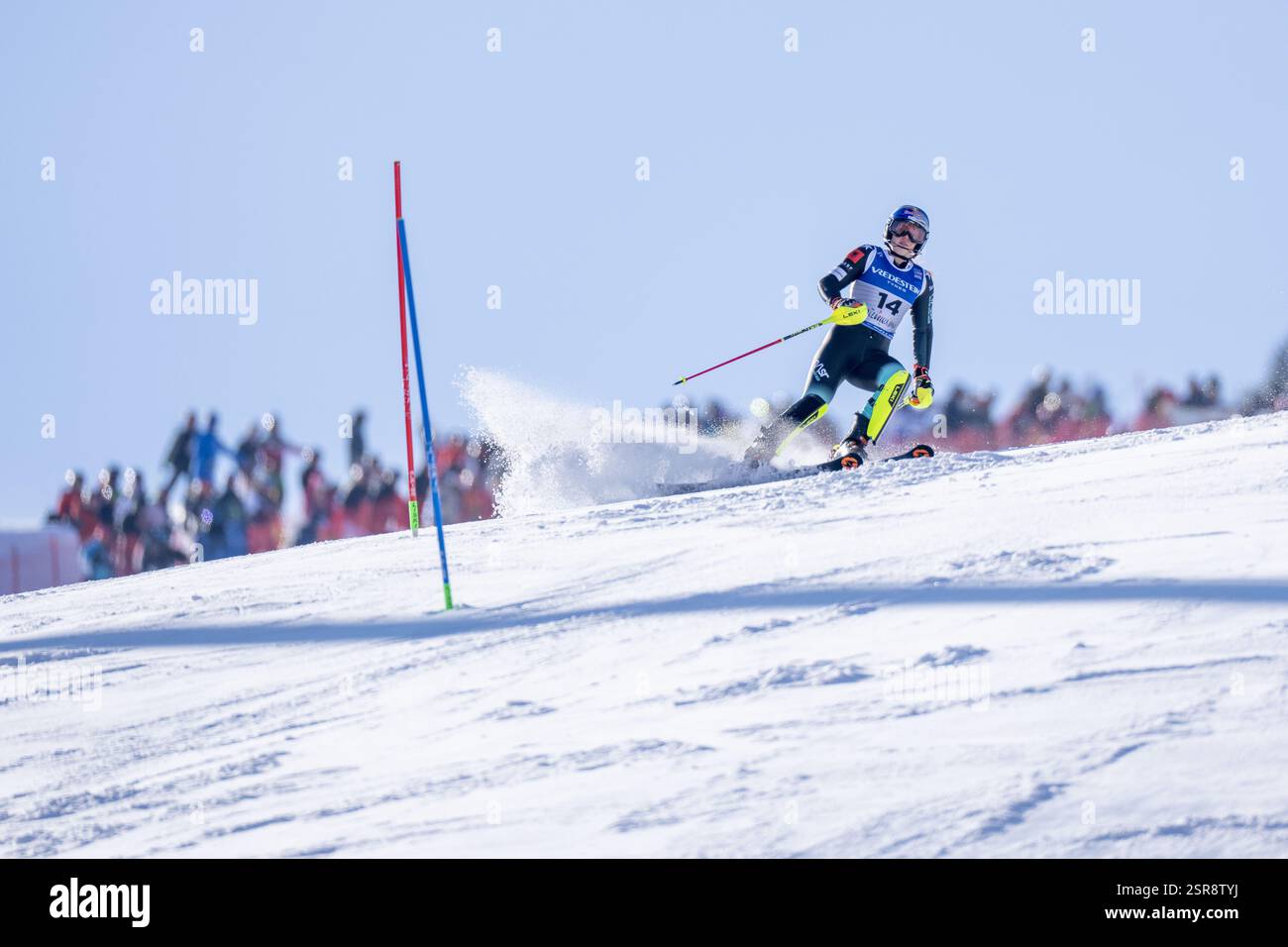 Saalbach, Austria. 15th Feb, 2025. SAALBACH, AUSTRIA - FEBRUARY 15: Lara Colturi of Albania in ...