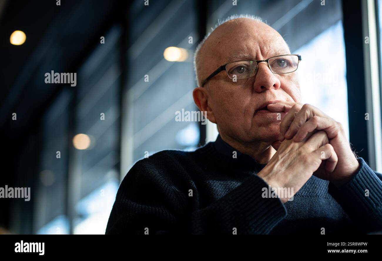 Madrid, 03/02/2025. Interview with Jorge Fernández Díaz, winner of the Nadal Novel Prize for "El ...