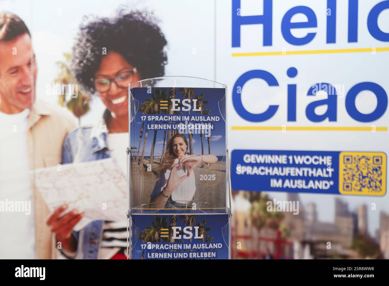 Symbolic photo of the ESL brochure Stock Photo - Alamy