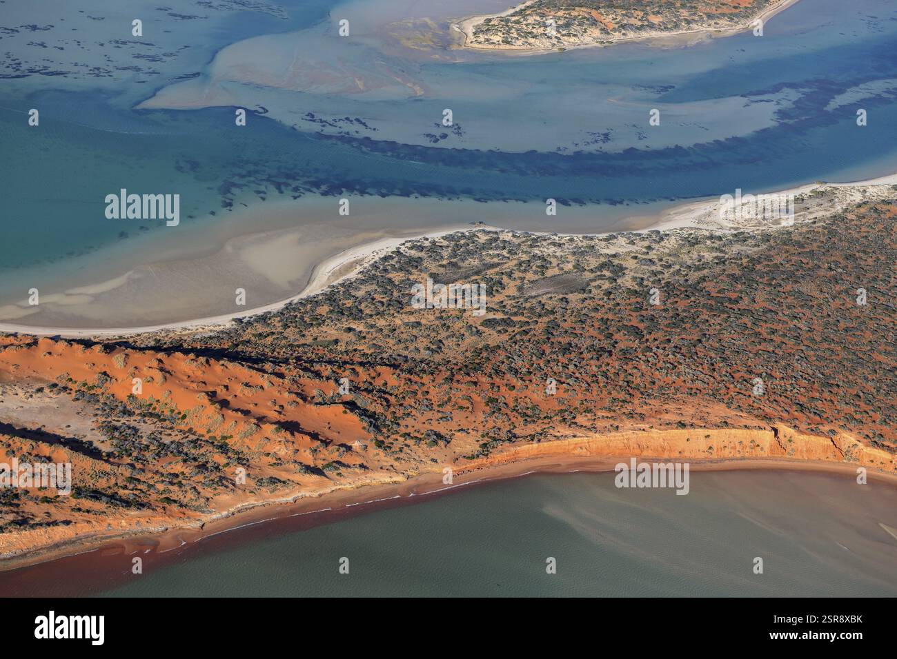 Francois Peron National Park, aerial view, near Denham, Shire of Shark ...