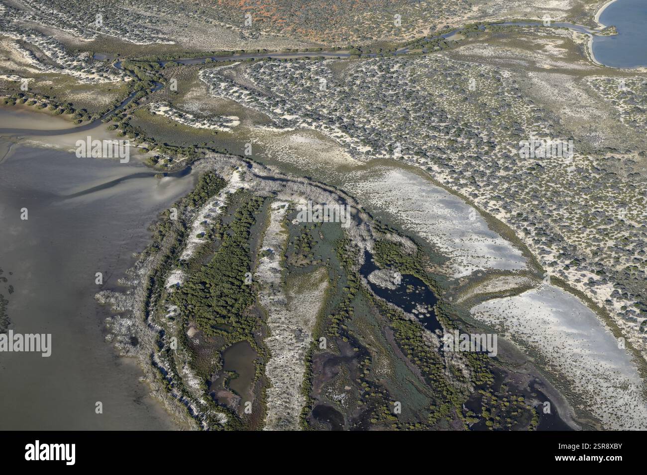 Francois Peron National Park, aerial view, near Denham, Shire of Shark ...