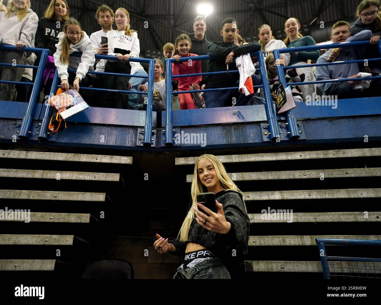 Keely Hodgkinson meets fans during The Keely Klassic at the Utilita ...
