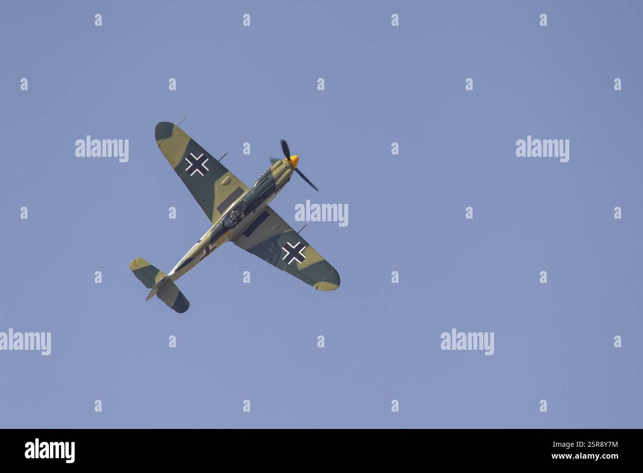 Messerschmitt Bf 109 aircraft in German air force or Luftwaffe colours ...