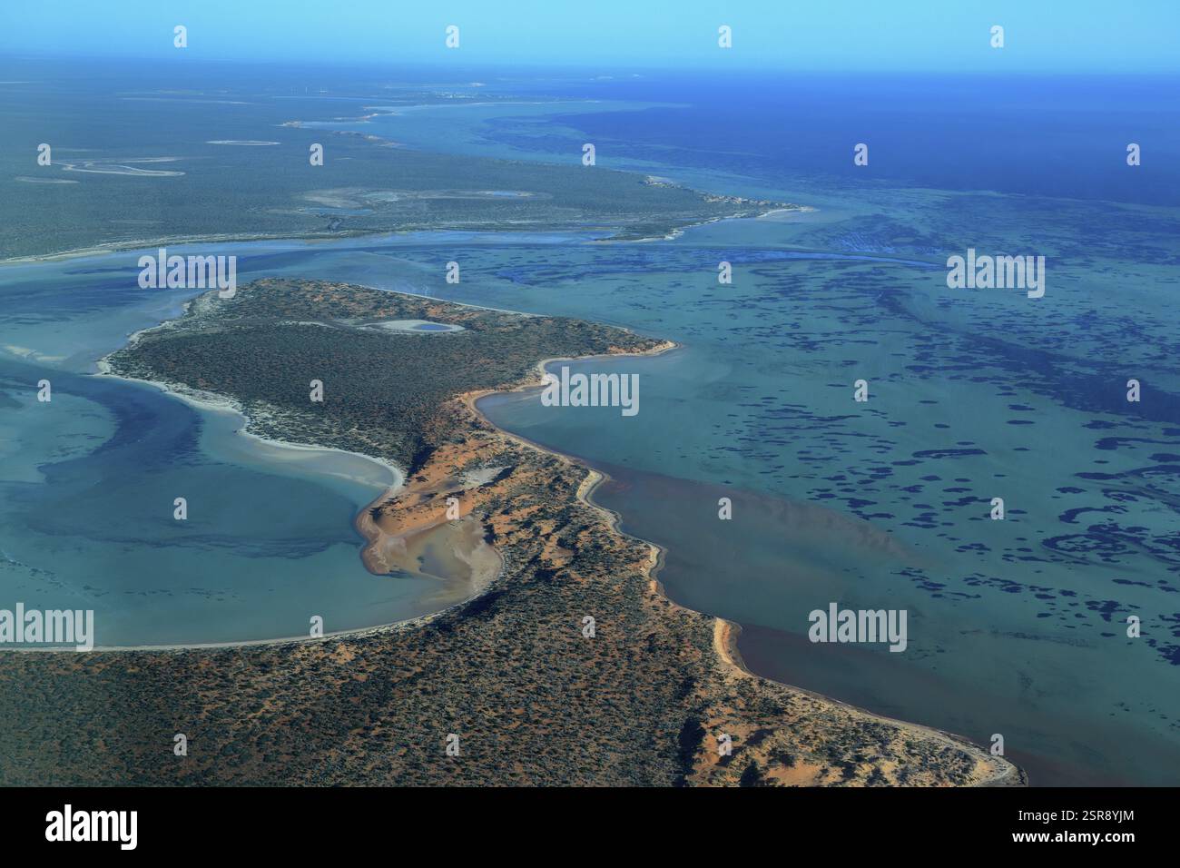 Francois Peron National Park, aerial view, near Denham, Shire of Shark ...