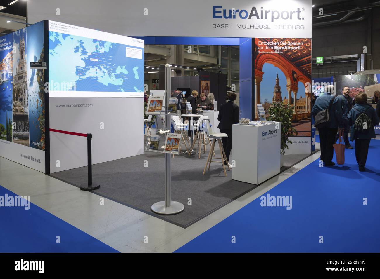 Exhibition stand euro Airport Basel Stock Photo - Alamy