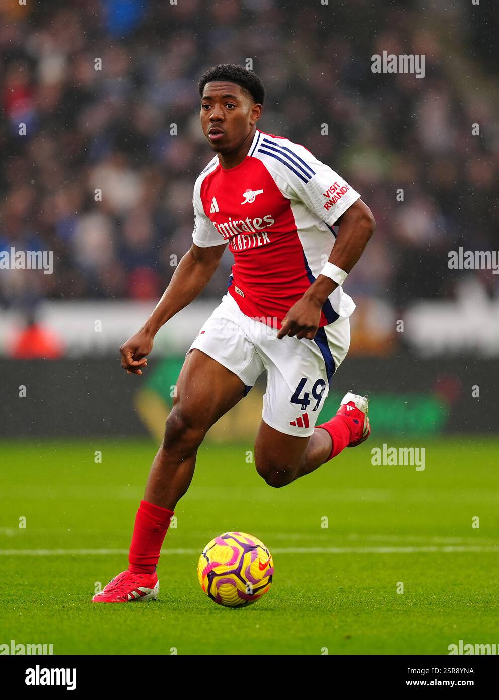 Arsenal's Myles Lewis-Skelly during the Premier League match at the ...