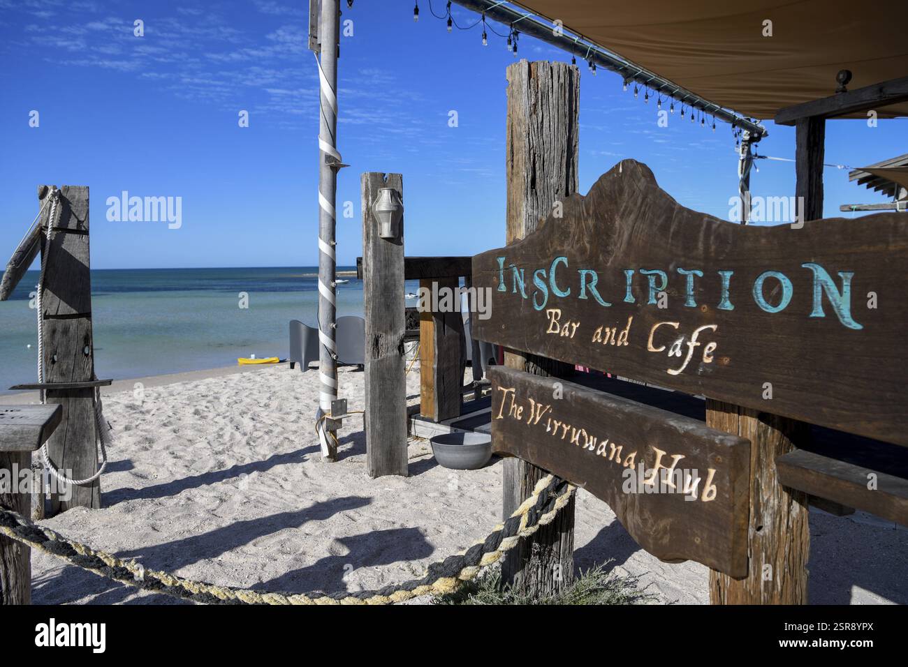 Inscription Bar, the only bar on Dirk Hartog Island, named after the ...
