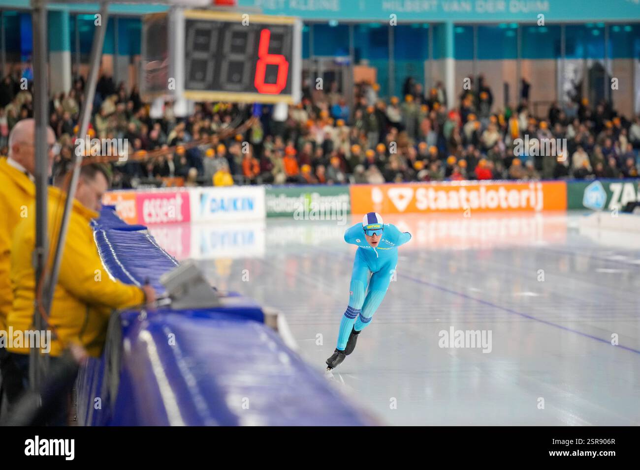 Heerenveen, Netherlands. 14th Feb, 2025. HEERENVEEN, NETHERLANDS ...