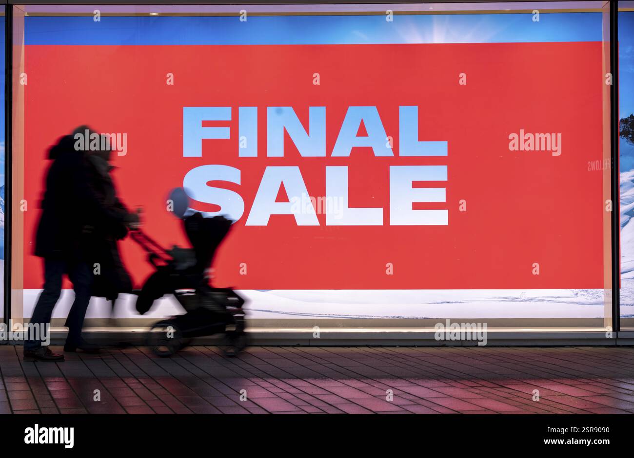 Final Sale, Clothing department stores' on Schadowstrasse, large poster ...