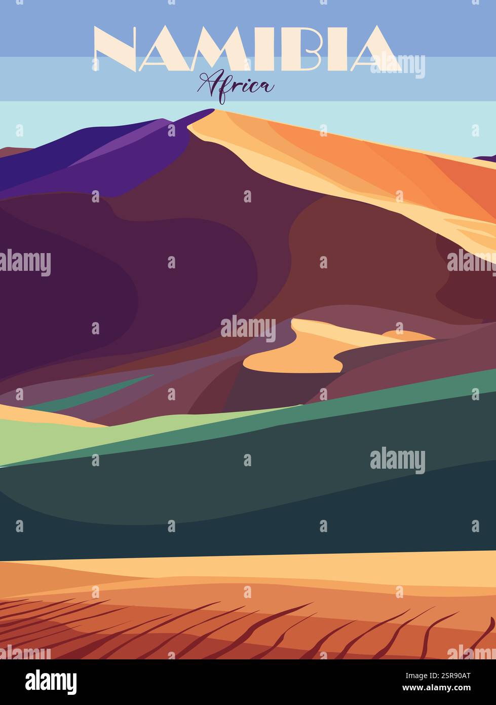 Adventure travel namibia Stock Vector Images - Alamy