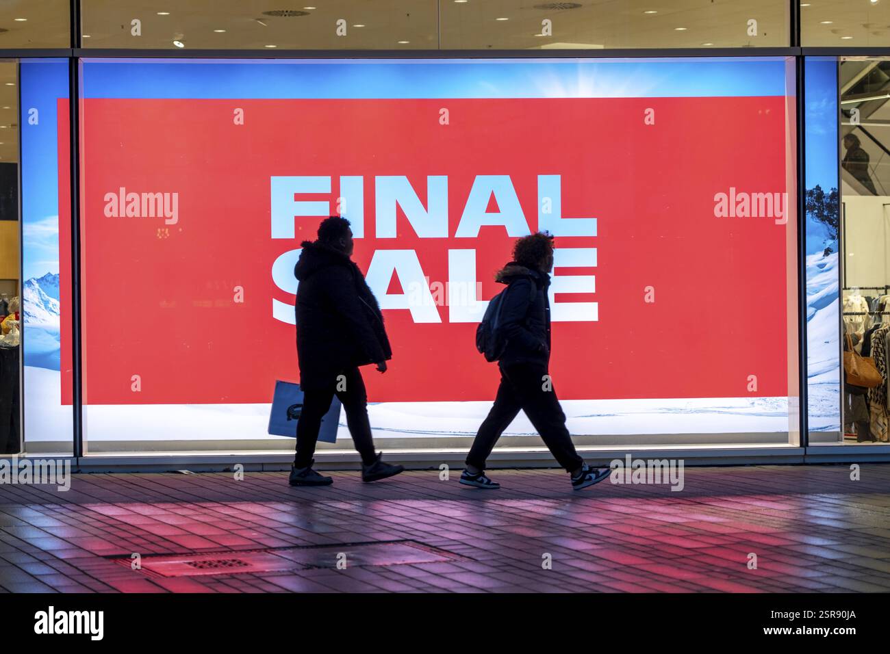 Final Sale, Clothing department stores' on Schadowstrasse, large poster ...