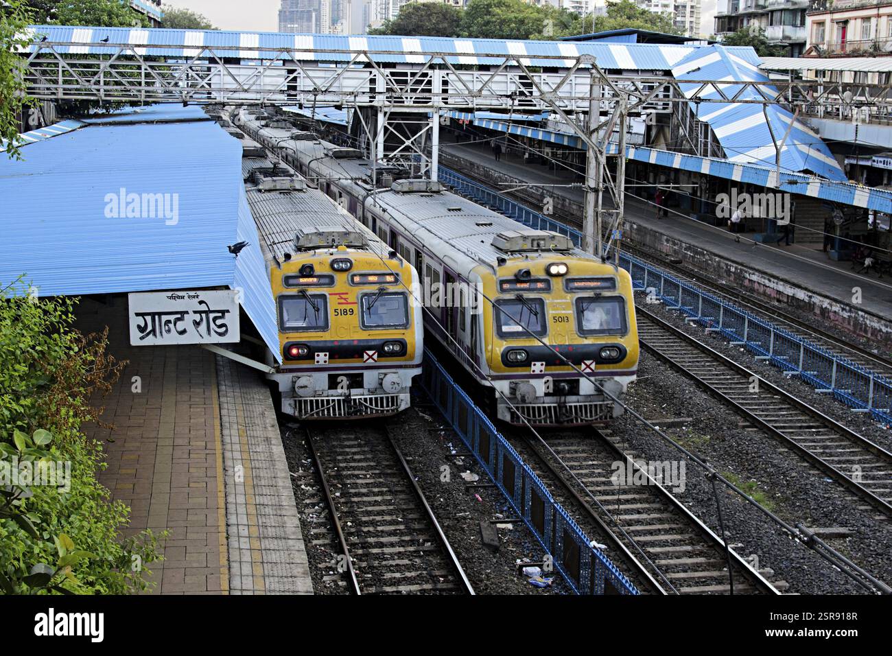 Grant Road Railway Station, Mumbai, Maharashtra, India, Asia Stock ...