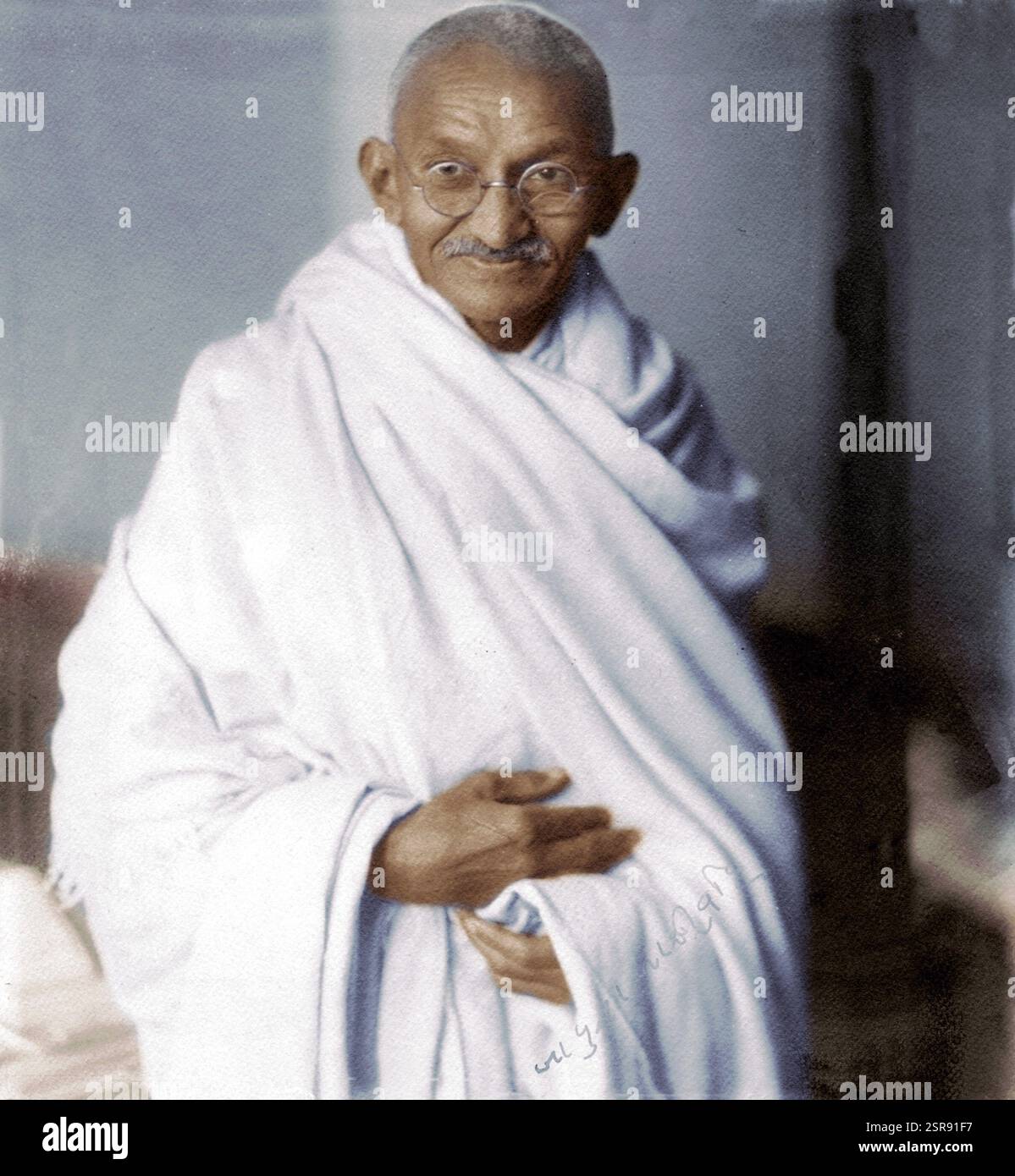 Rare studio photograph of Mahatma Gandhi taken in London, 1931 Stock ...