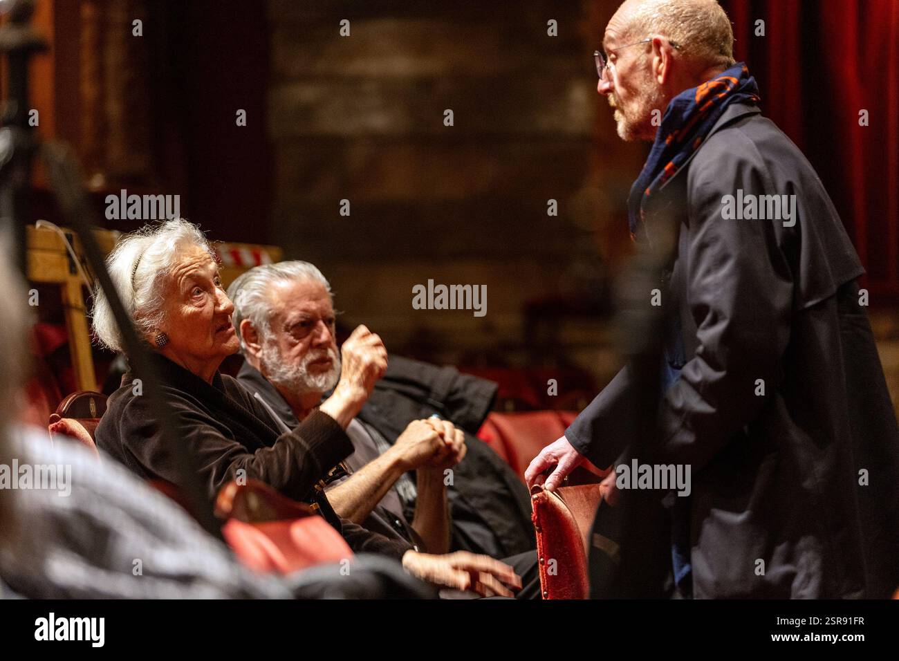 Thea Musgrave, husband Peter Mark and director/designer Stewart Laing ...