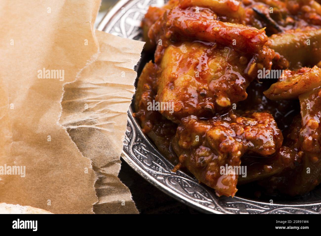 South Indian Lemon Pickle is a spicy tangy pickle Stock Photo - Alamy