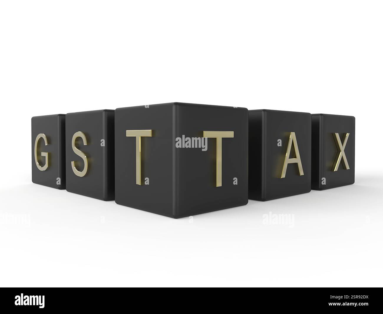 Gst tax on cube, india, asia Stock Photo - Alamy