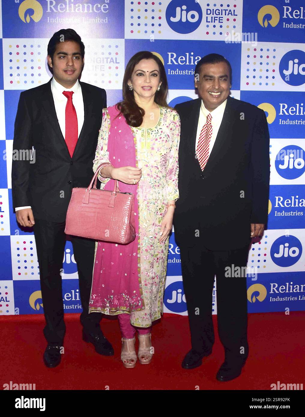Reliance Industries Limited Chairman Mukesh Ambani Nita Ambani Akash Ambani Annual General ...